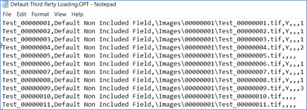 Load file specifications